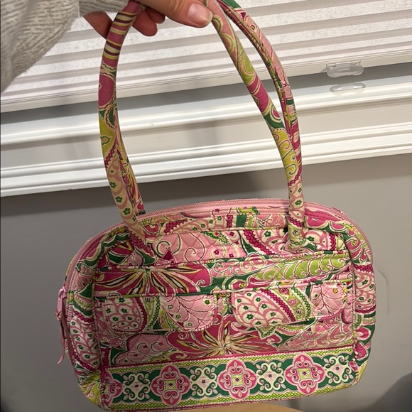 Vera Bradley | Bags | Vera Bradley Bermuda Pink Bowler Bag | Poshmark